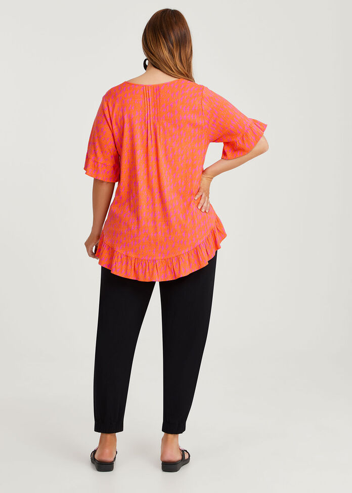 Plus Size Salsa Natural Top in Fiji Flower Print | Taking Shape AU