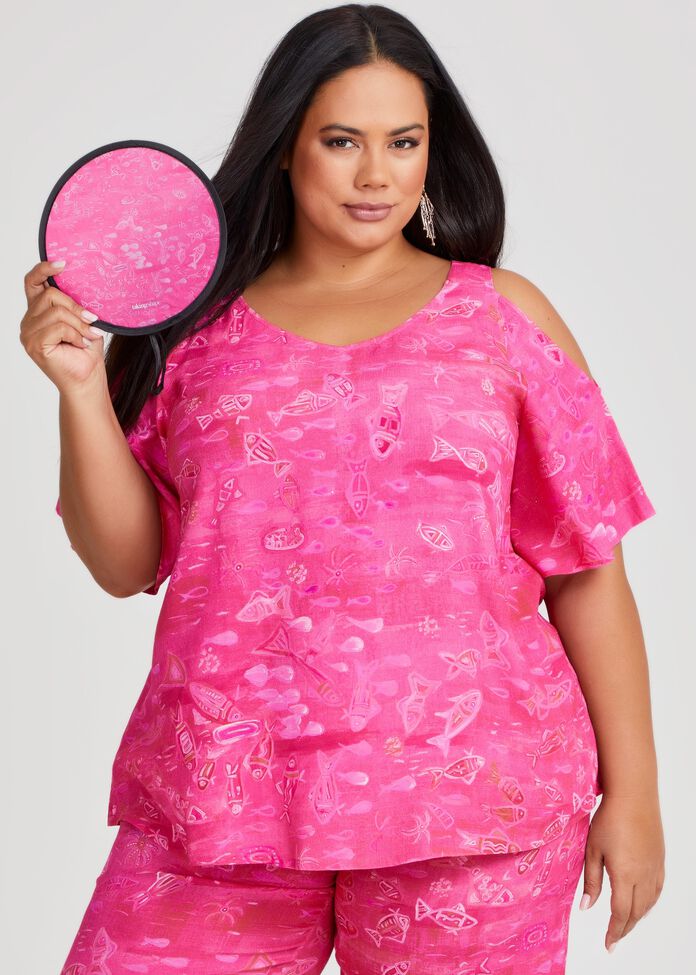 Shop Elverina Daba Twist Fan in Red | Accessories | Taking Shape AU