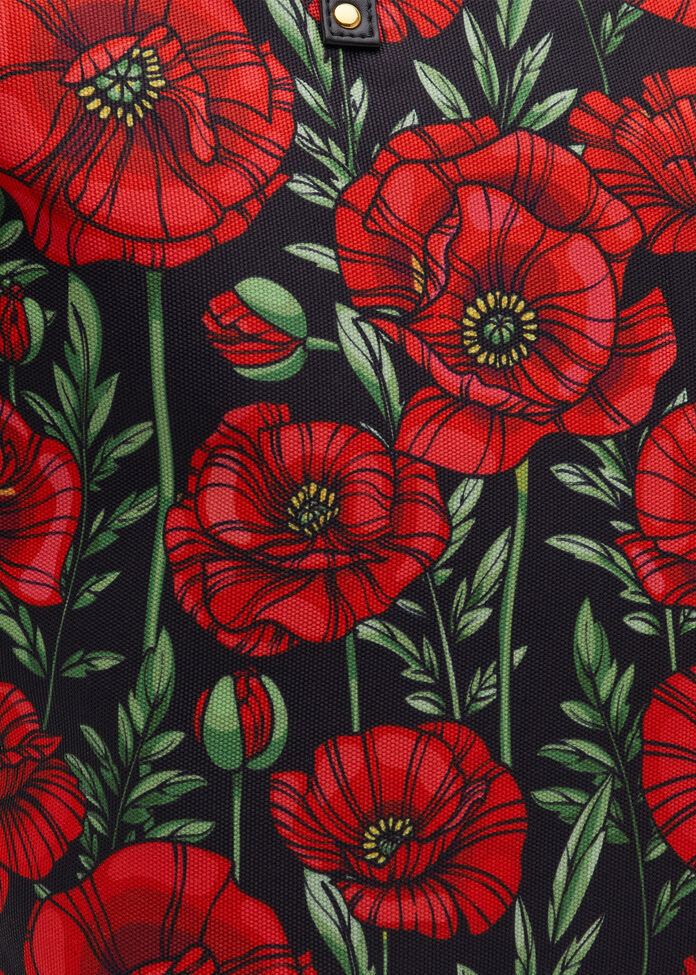 Shop Poppy Print Tote Bag in Red | Accessories | Taking Shape AU
