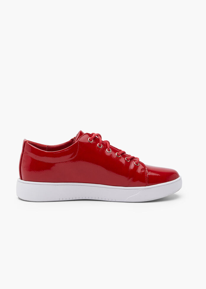 Shop Red Red Side Zip Sneaker | Comfortable Shoes | Taking Shape AU