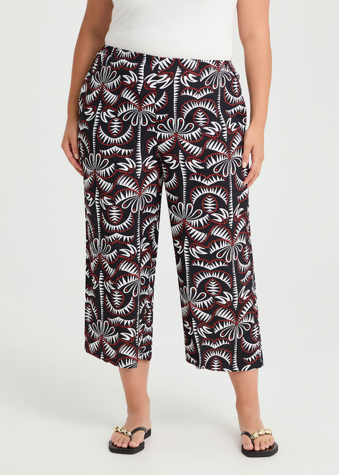 Shop Plus Size Natural Lola Crop Pant, Multi | Taking Shape NZ