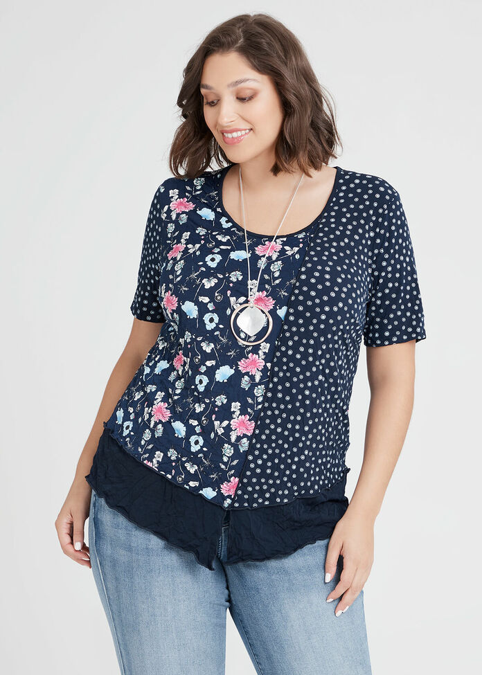 Shop Plus Size Emma Floral & Spots Top, Print | Taking Shape AU