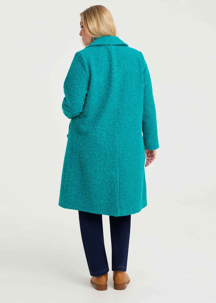 Shop Plus Size Cocoon Longline Jacket, Green | Taking Shape NZ