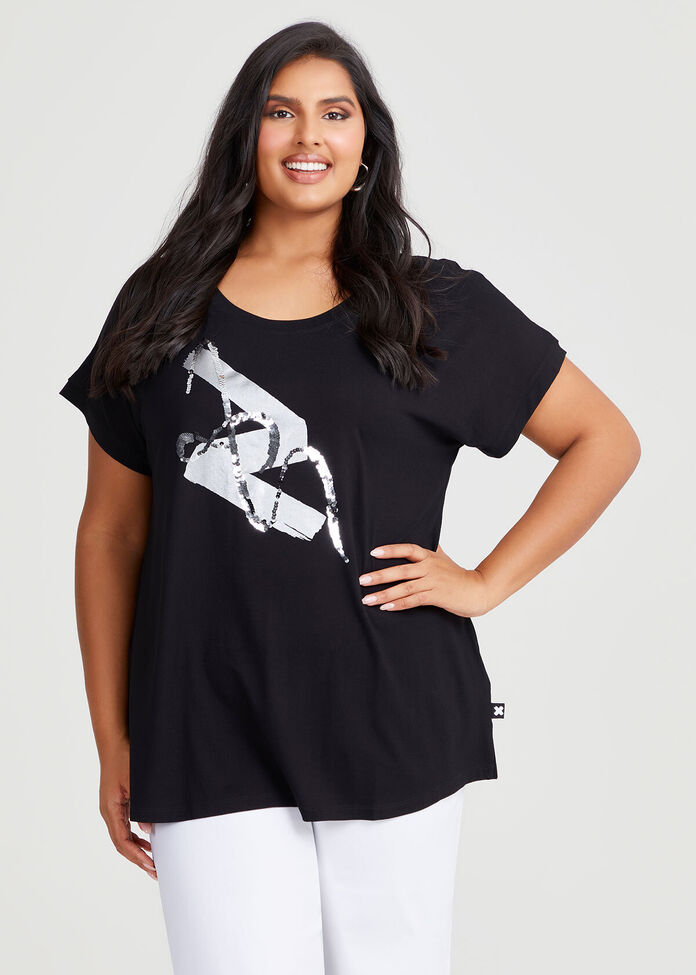 Shop Plus Size Natural Chelsea Top, Black | Taking Shape AU