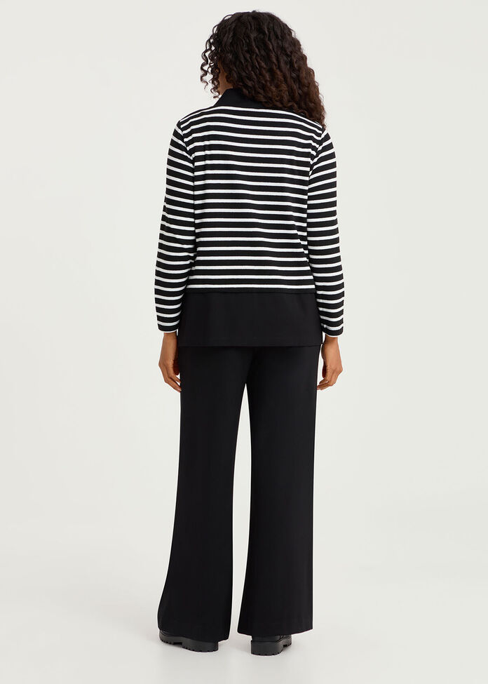Shop Plus Size Natural Cala Stripe Splice Top, Multi | Taking Shape NZ