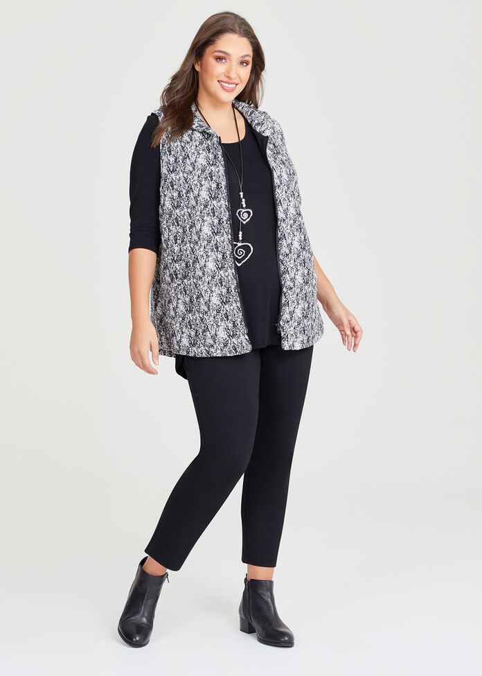 Shop Plus Size Quilted Knitted Vest, Black | Taking Shape AU