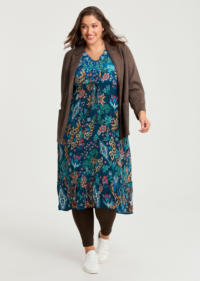 Shop Plus Size Good Earth Australian Cotton Full Length Legging, Brown ...