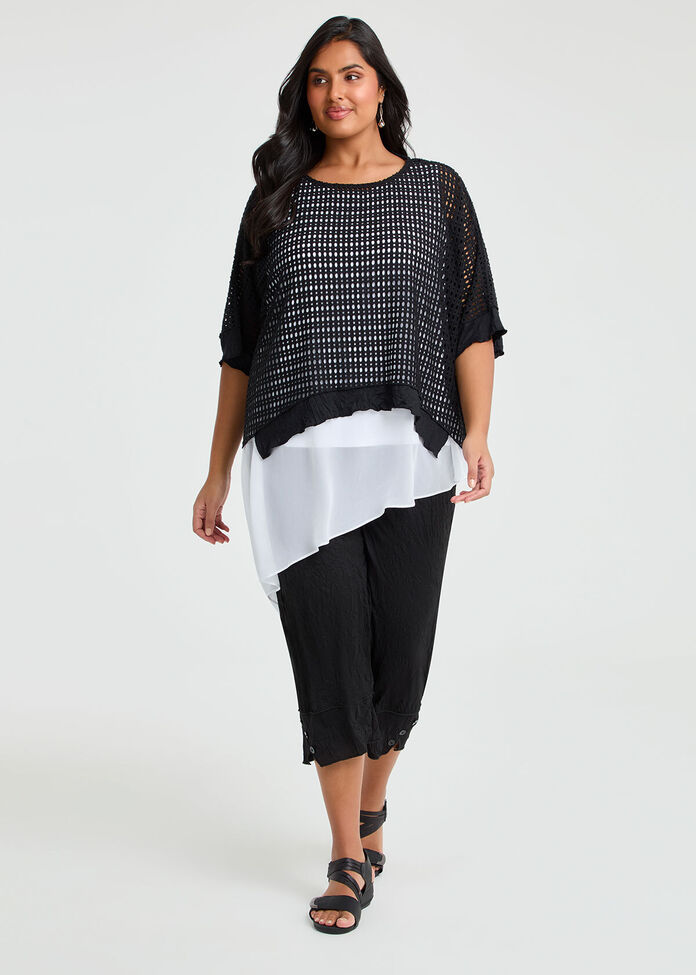 Shop Plus Size Textured Alicia Overtop, Black | Taking Shape AU