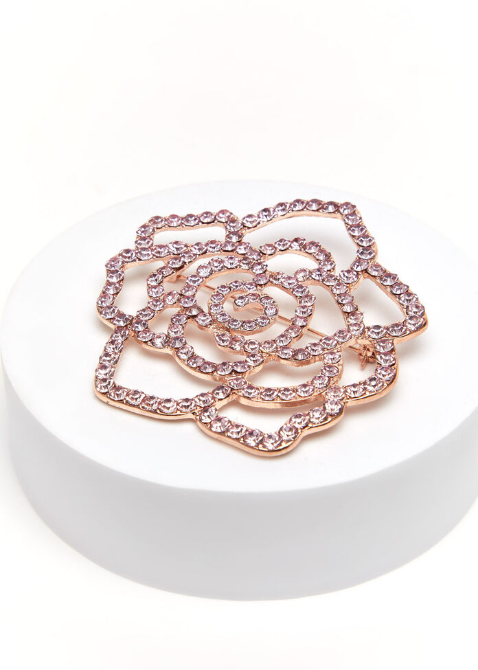 Shop Diamonte Flower Brooch in Red | Accessories | Taking Shape AU