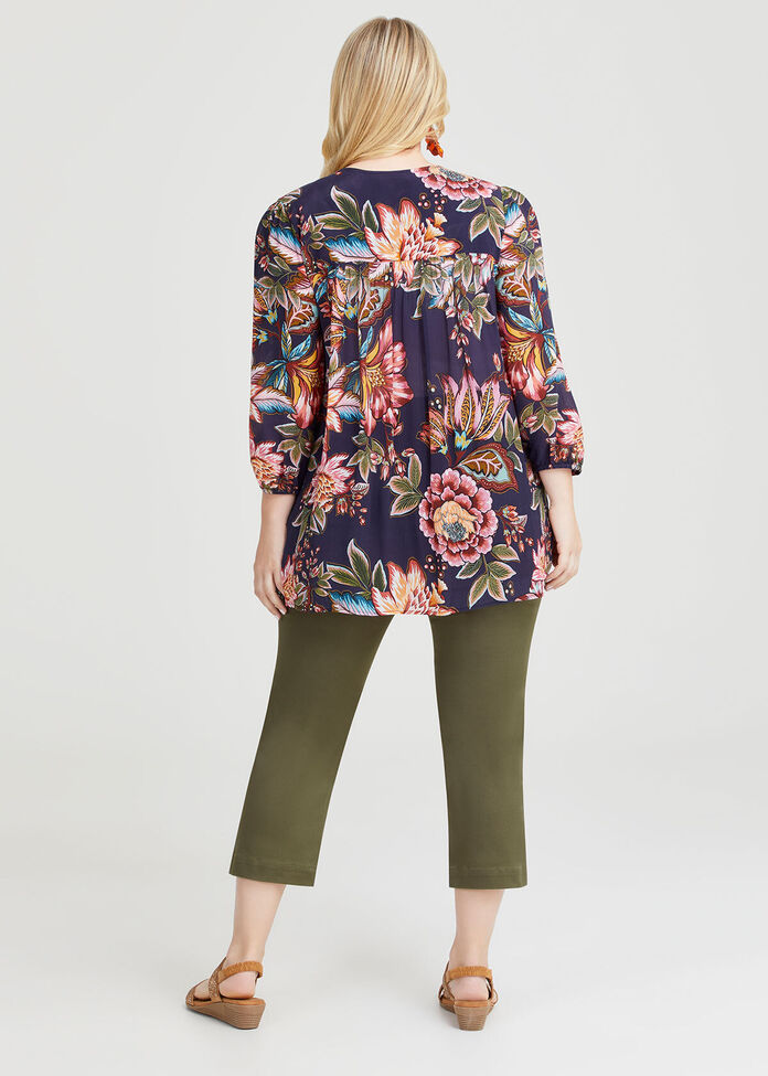 Shop Plus Size Natural Batik Floral Top, Multi | Taking Shape AU