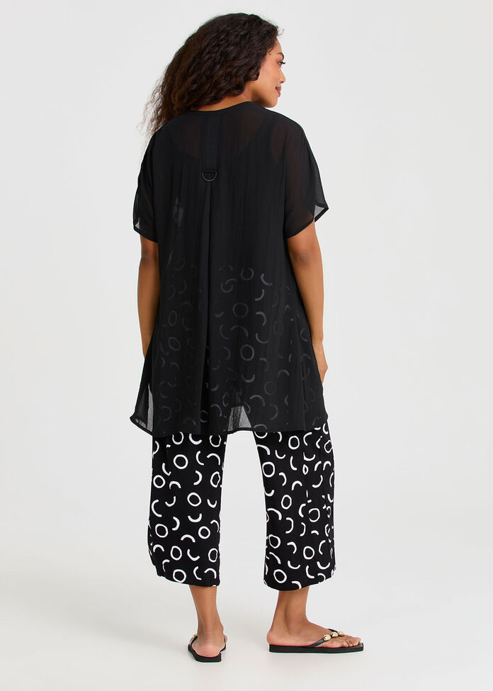 Shop Plus Size Chiffon Kira Tunic, Black | Taking Shape UK