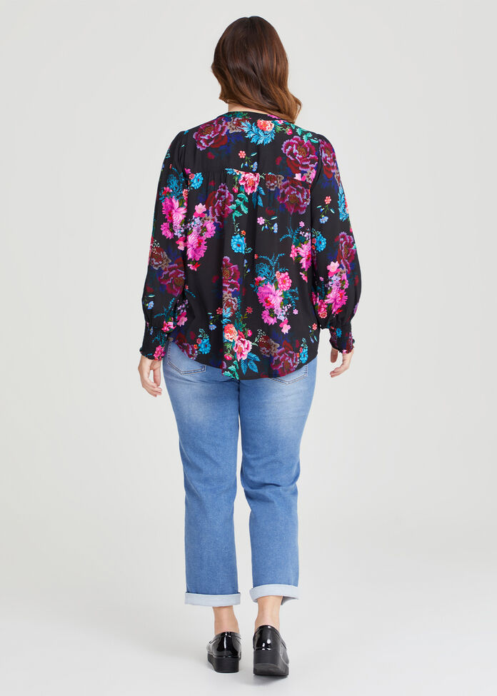 Shop Plus Size Natural Floral Bouquet Shirt, Multi | Taking Shape AU