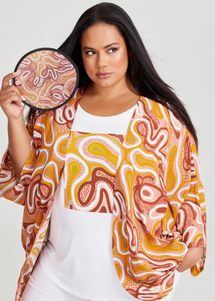 Shop Elverina Garbara Twist Fan in Multi | Accessories | Taking Shape AU