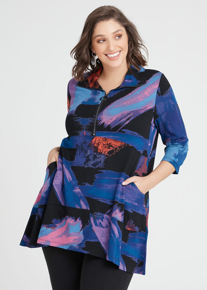 Shop Plus Size Amari Print Ponte Tunic, Print | Taking Shape AU