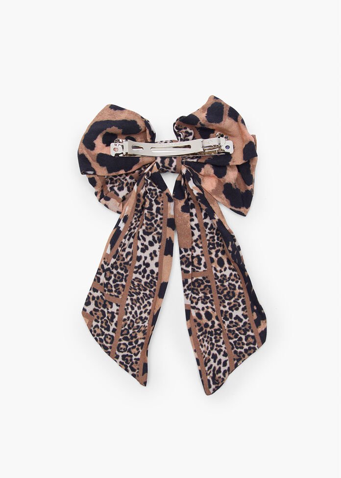 Shop Animal Print Bow Clip in Multi | Accessories | Taking Shape NZ