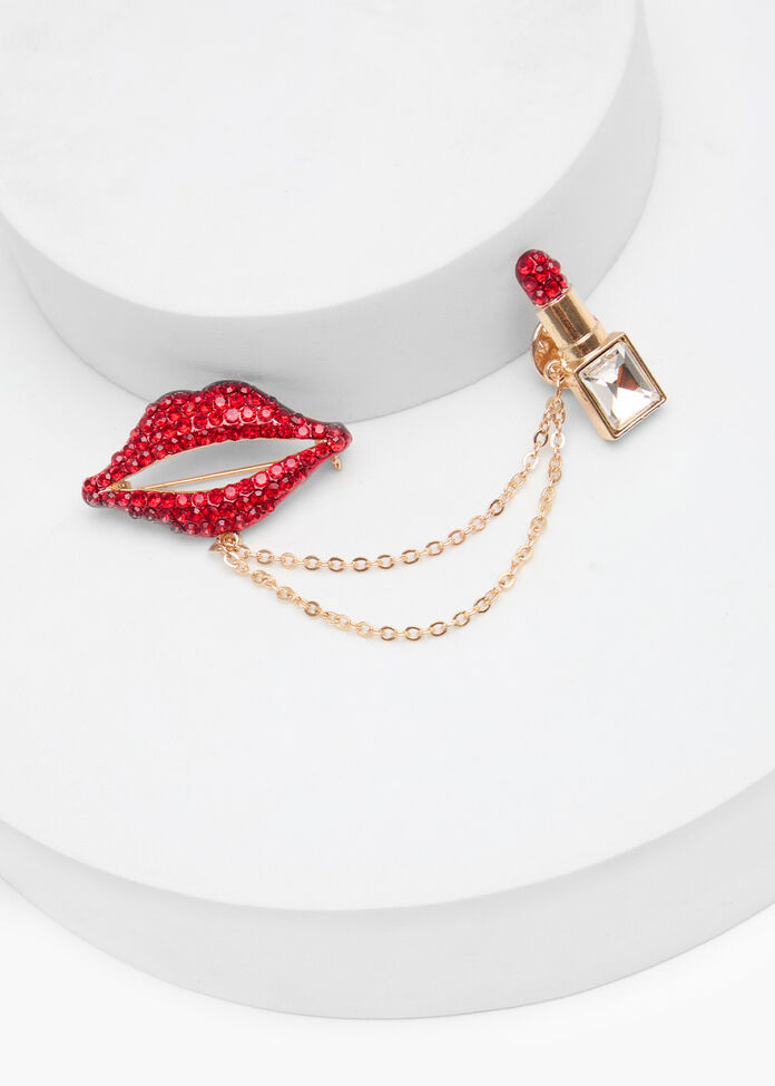 Shop Lips Brooch in Multi | Accessories | Taking Shape AU
