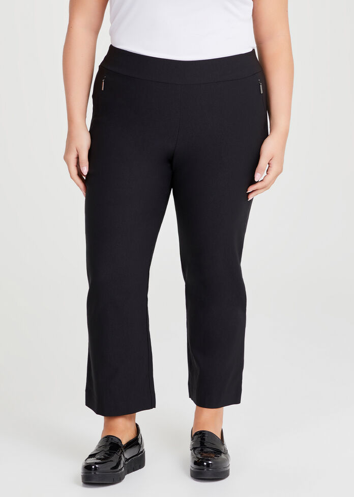 Shop Plus Size Alex Workwear Straight Leg Pant in Black | Taking Shape NZ