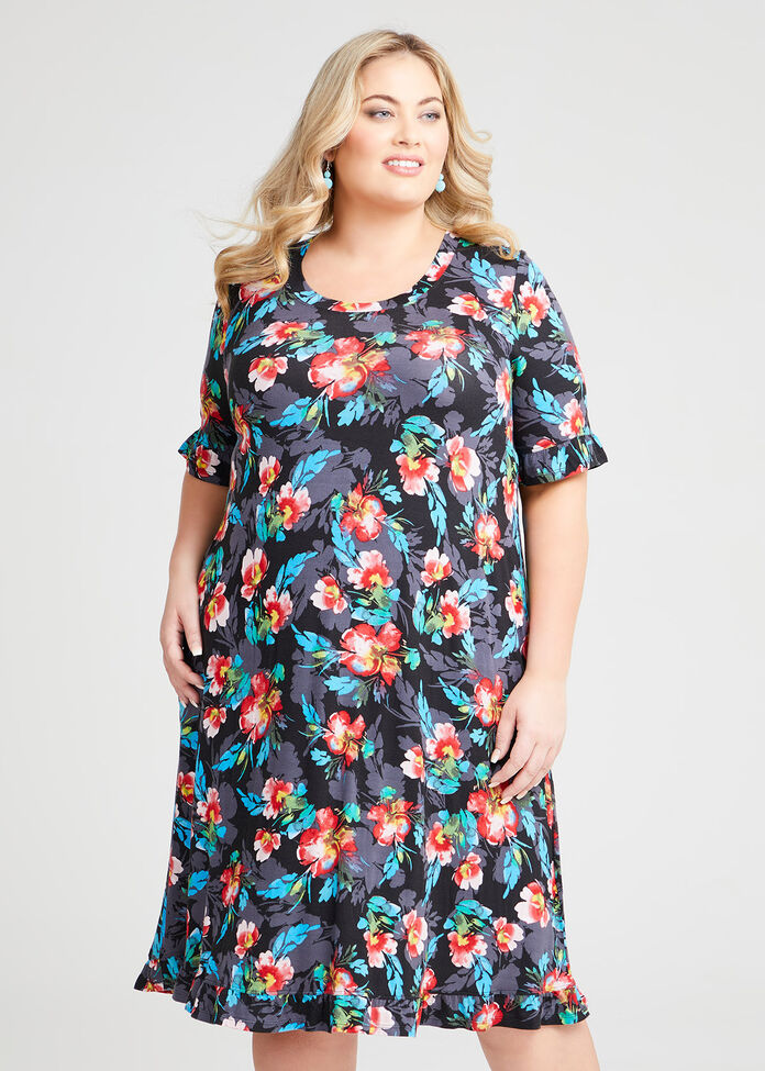 Shop Plus Size Bamboo Azalea Shift Dress, Multi | Taking Shape AU