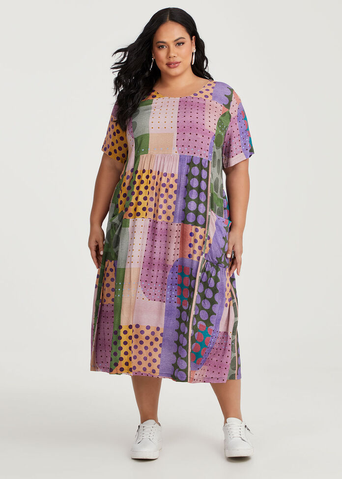 Shop Plus Size Amy Pocket Midi Dress, Multi | Taking Shape AU