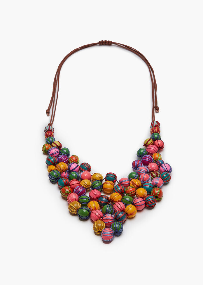 Shop Threaded Bead Necklace in Multi | Accessories | Taking Shape AU