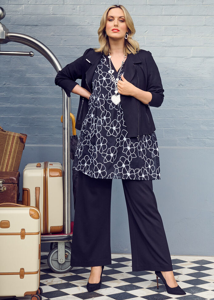Shop Plus Size Embroidery Roselle Tunic in Black | Taking Shape AU