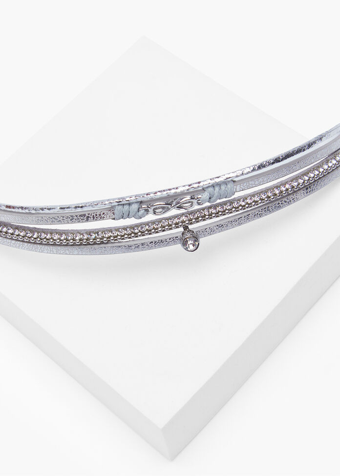 Shop Thin Magnetic Clasp Bracelet in Silver | Accessories | Taking Shape AU