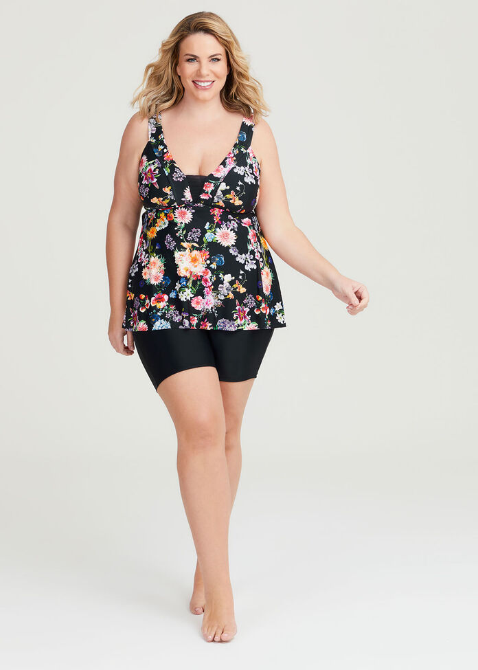 Shop Plus Size Dark Floral Tankini, Multi | Taking Shape AU