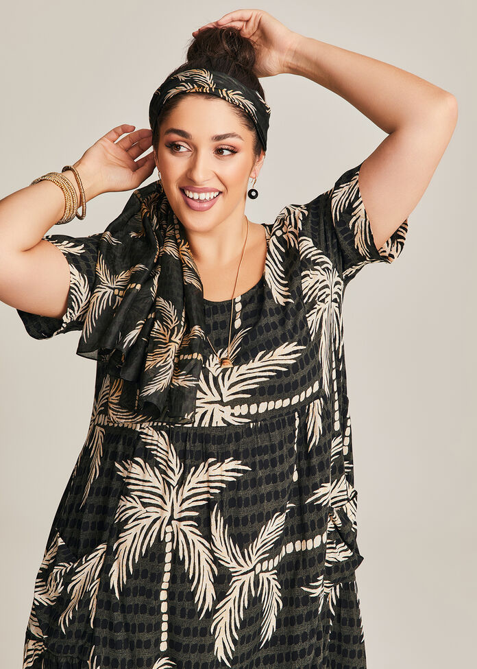 Shop Palm Tree Silk Scarf in Multi | Accessories | Taking Shape AU