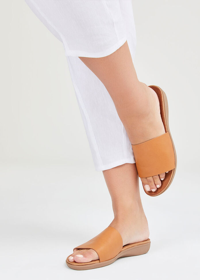 Shop Brown Flexible Wedge Slide | Comfortable Shoes | Taking Shape AU