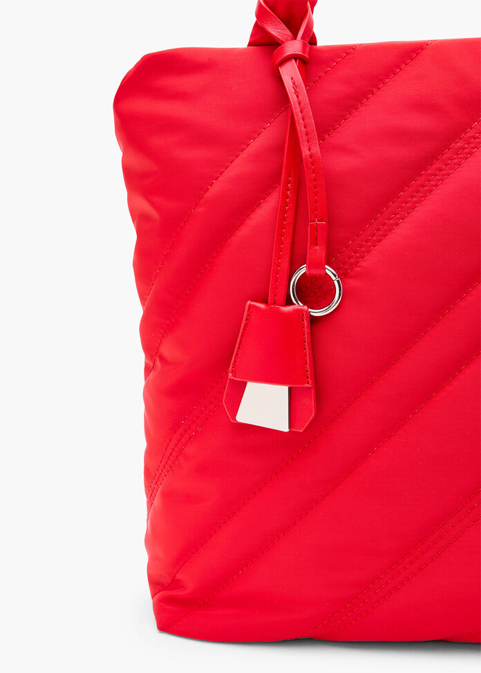 Red Puffy Shoulder Bag: Statement Style | Taking Shape AU