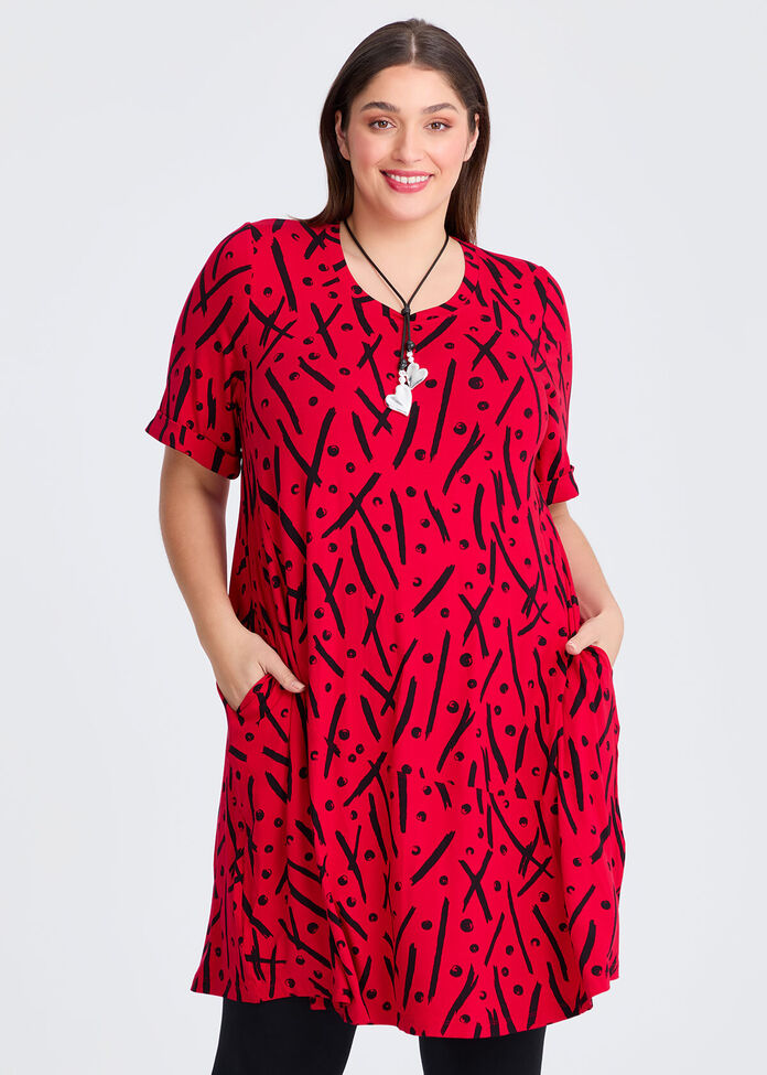 Shop Plus Size Natural Laurie Dress, Multi | Taking Shape NZ