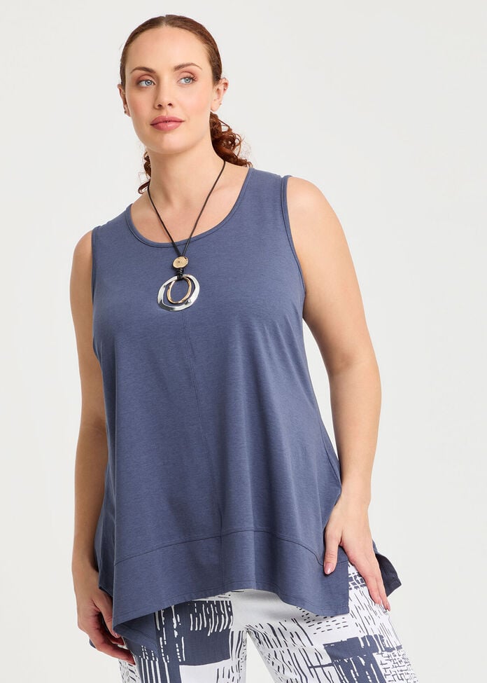 Shop Plus Size Pima Cotton Elevate Tank, Black | Taking Shape AU
