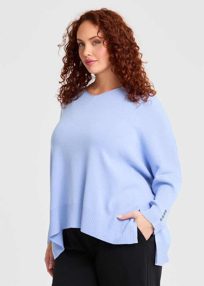 Shop Plus Size Batwing Milano Natural Jumper, Purple | Taking Shape AU