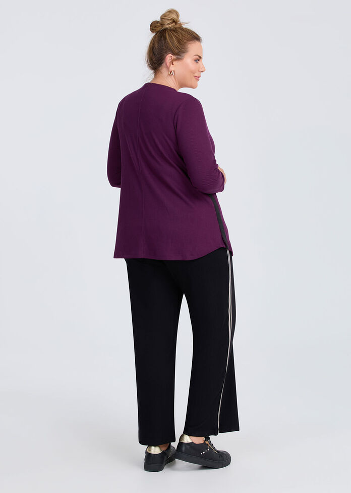Shop Plus Size Natural On The Go Top, Purple | Taking Shape NZ