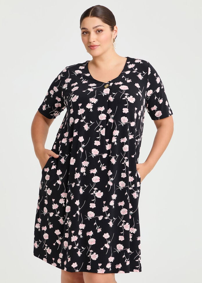 Shop Plus Size Georgia Spot Dress, Black | Taking Shape NZ