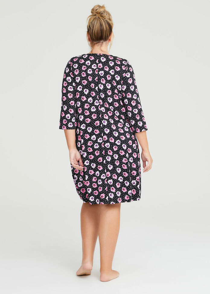 Shop Plus Size Bamboo Midnight Flower Nightie, Multi | Taking Shape AU
