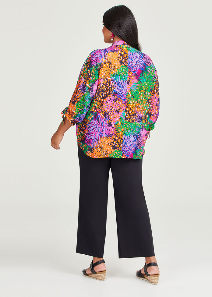 Shop Plus Size Natural Jungle Lucia Top, Multi | Taking Shape AU