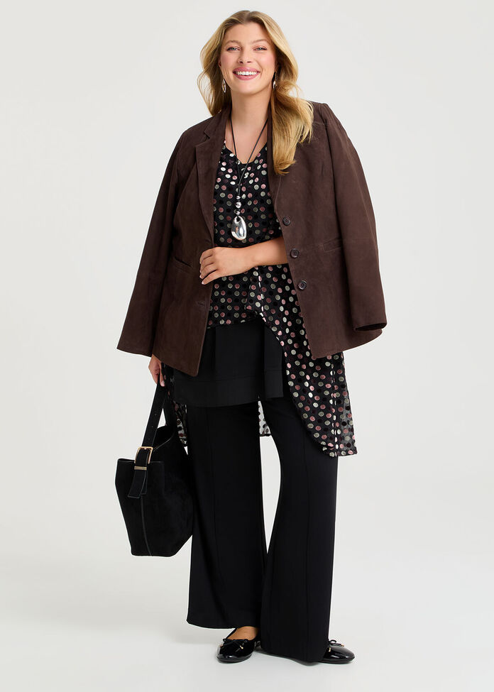 Shop Plus Size Velour Obsession Spot Tunic, Spots | Taking Shape UK
