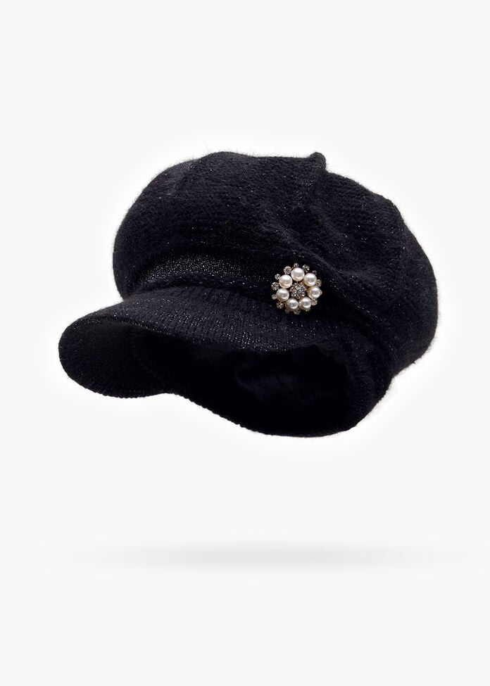 Shop Winter Baker Boy Hat in Black | Accessories | Taking Shape AU