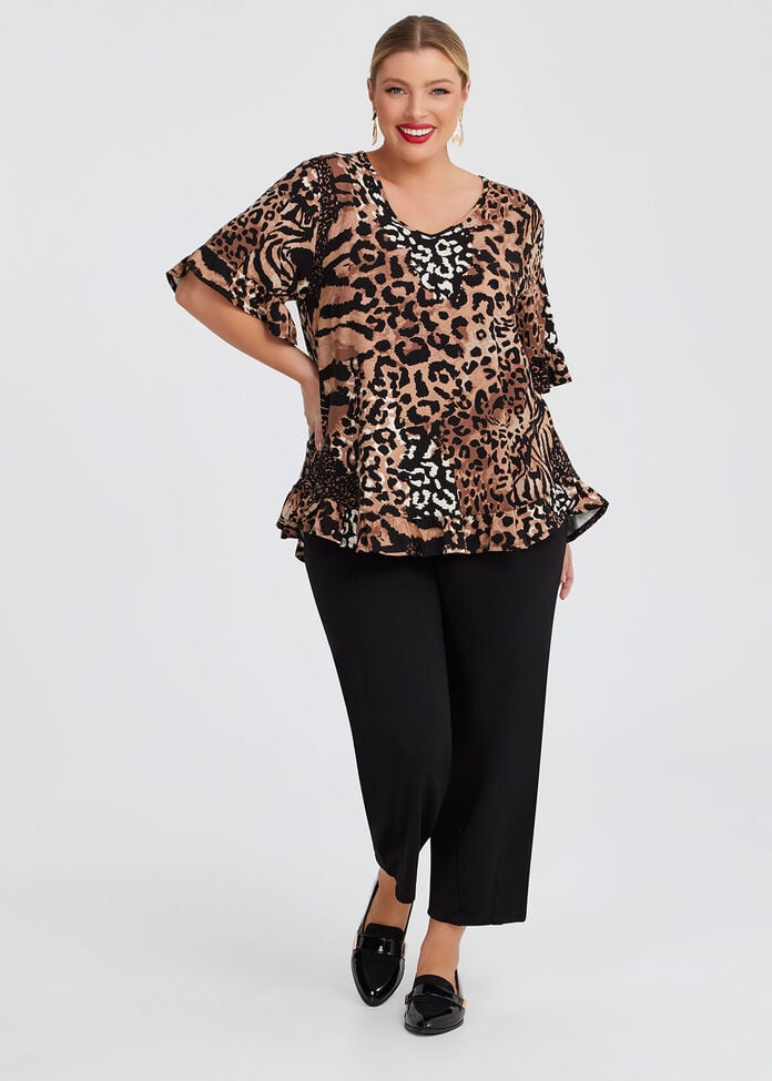 Shop Plus Size Salsa Animal Instinct Top, Multi | Taking Shape NZ