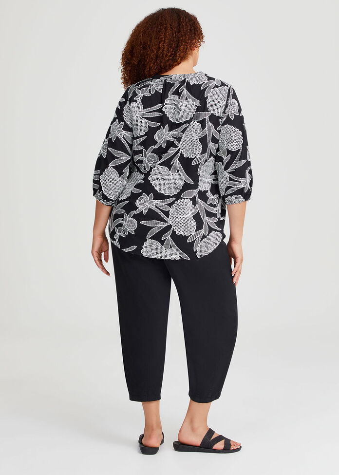 Shop Plus Size Cotton Handcraft Top, Floral | Taking Shape NZ