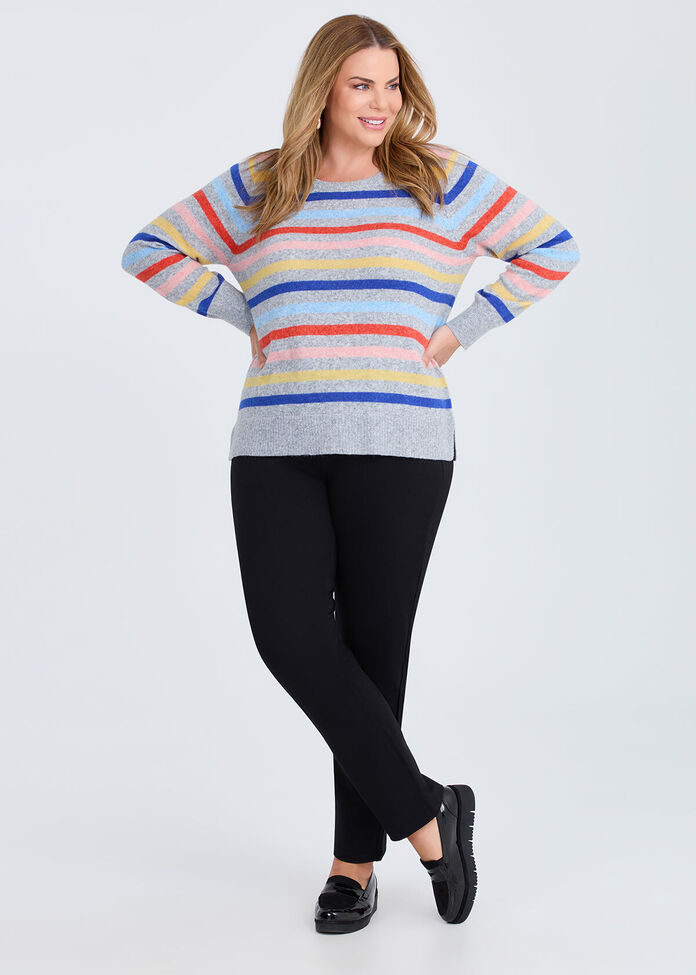 Shop Plus Size Soft Touch Stripe Jumper, Stripes | Taking Shape AU