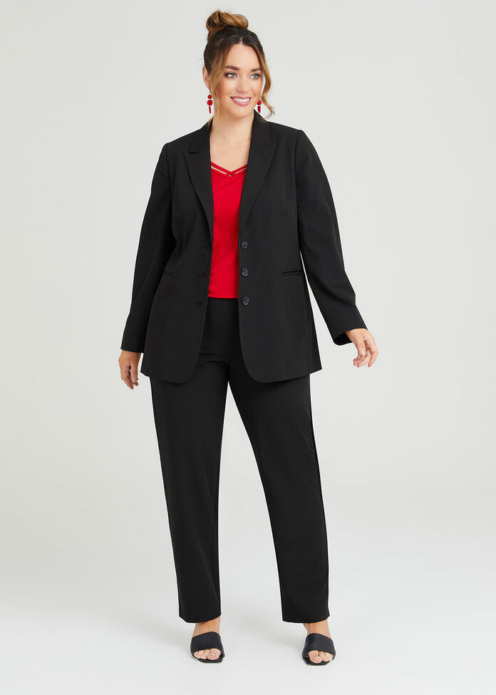 Shop Plus Size Tiana Pocket Suit Pant, Black | Taking Shape AU