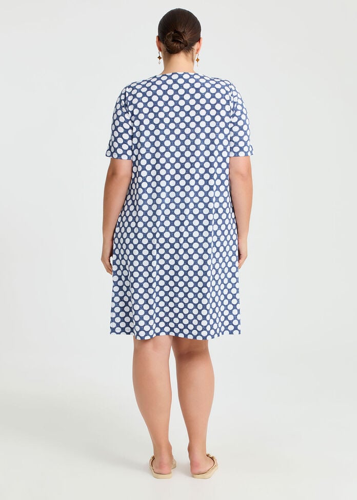 Shop Plus Size Georgia Spot Dress, Multi | Taking Shape NZ