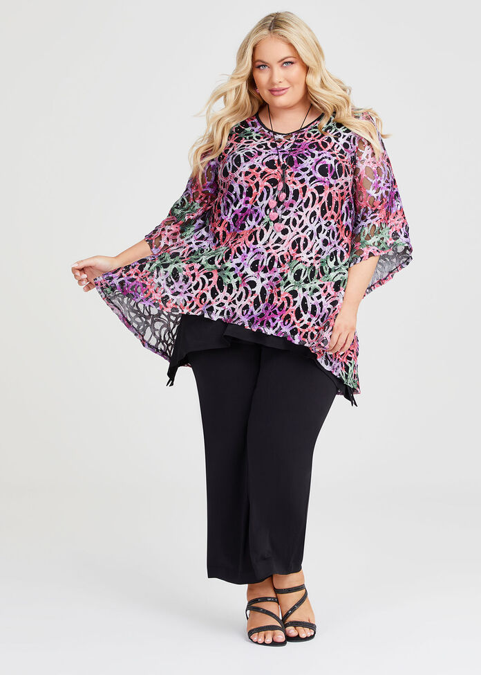 Plus Size Sequin Lace Tunic: Eveningwear | Taking Shape AU