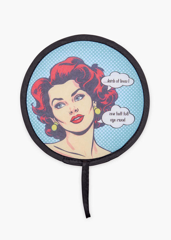 Shop Retro Twist Fan Turquoise in Blue | Accessories | Taking Shape AU