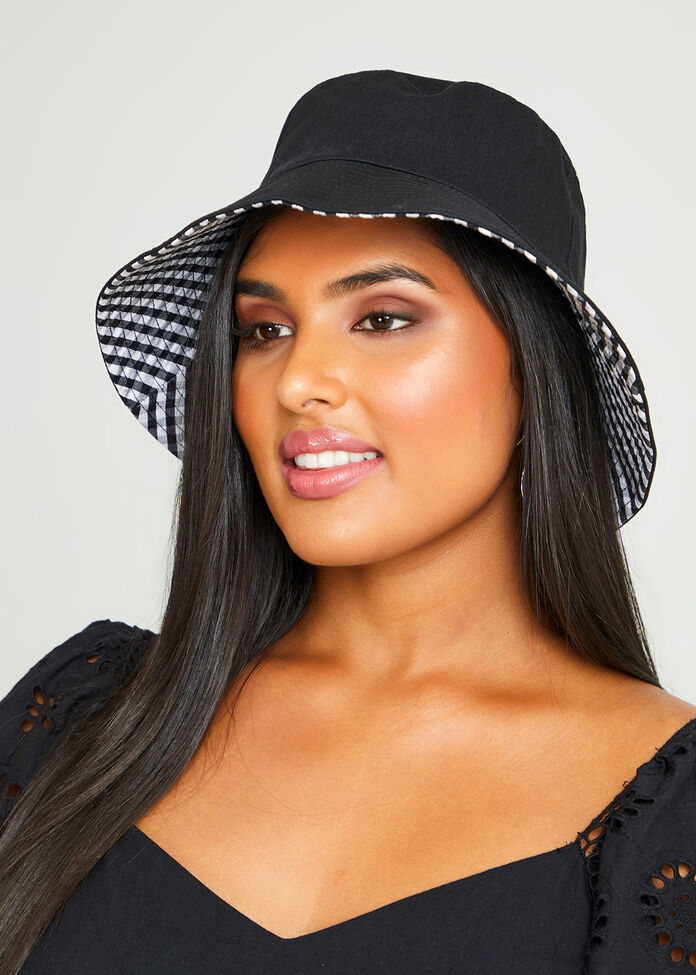 Shop Gingham Reversible Bucket Hat | Accessories | Taking Shape NZ