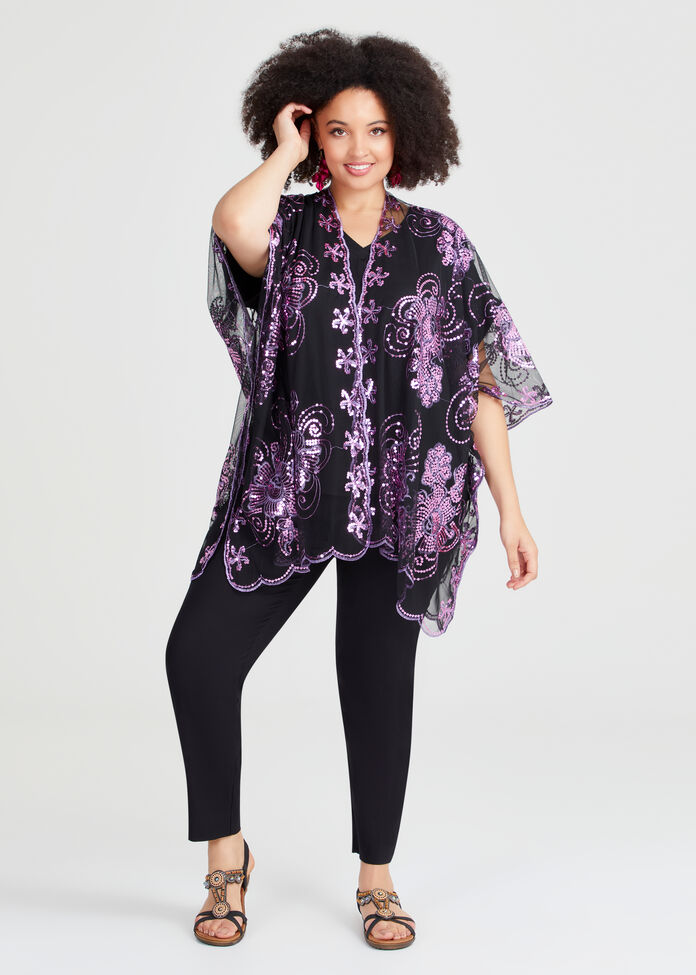 Shop Sequin Mesh Cape in Purple | Accessories | Taking Shape NZ