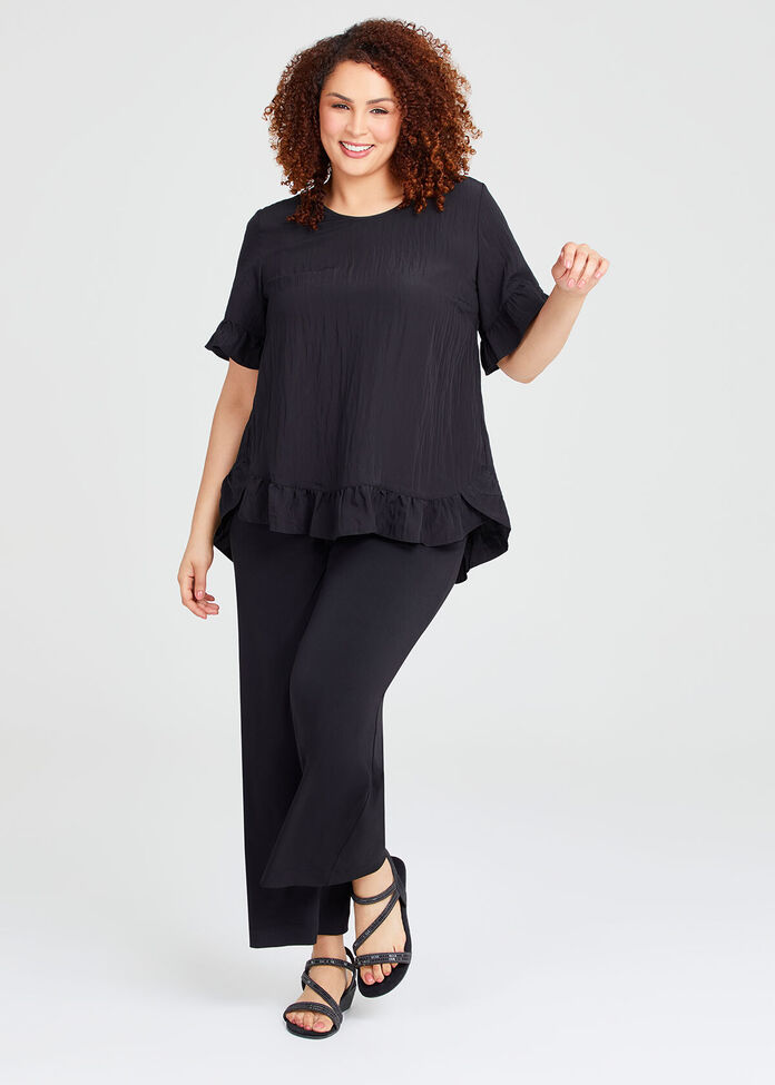 Shop Plus Size Salsa Ruffle Hem Top, White | Taking Shape AU