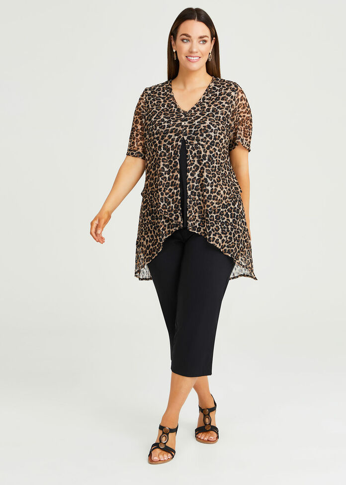 Shop Plus Size Olivia Overlay Mesh Tunic, Red | Taking Shape AU